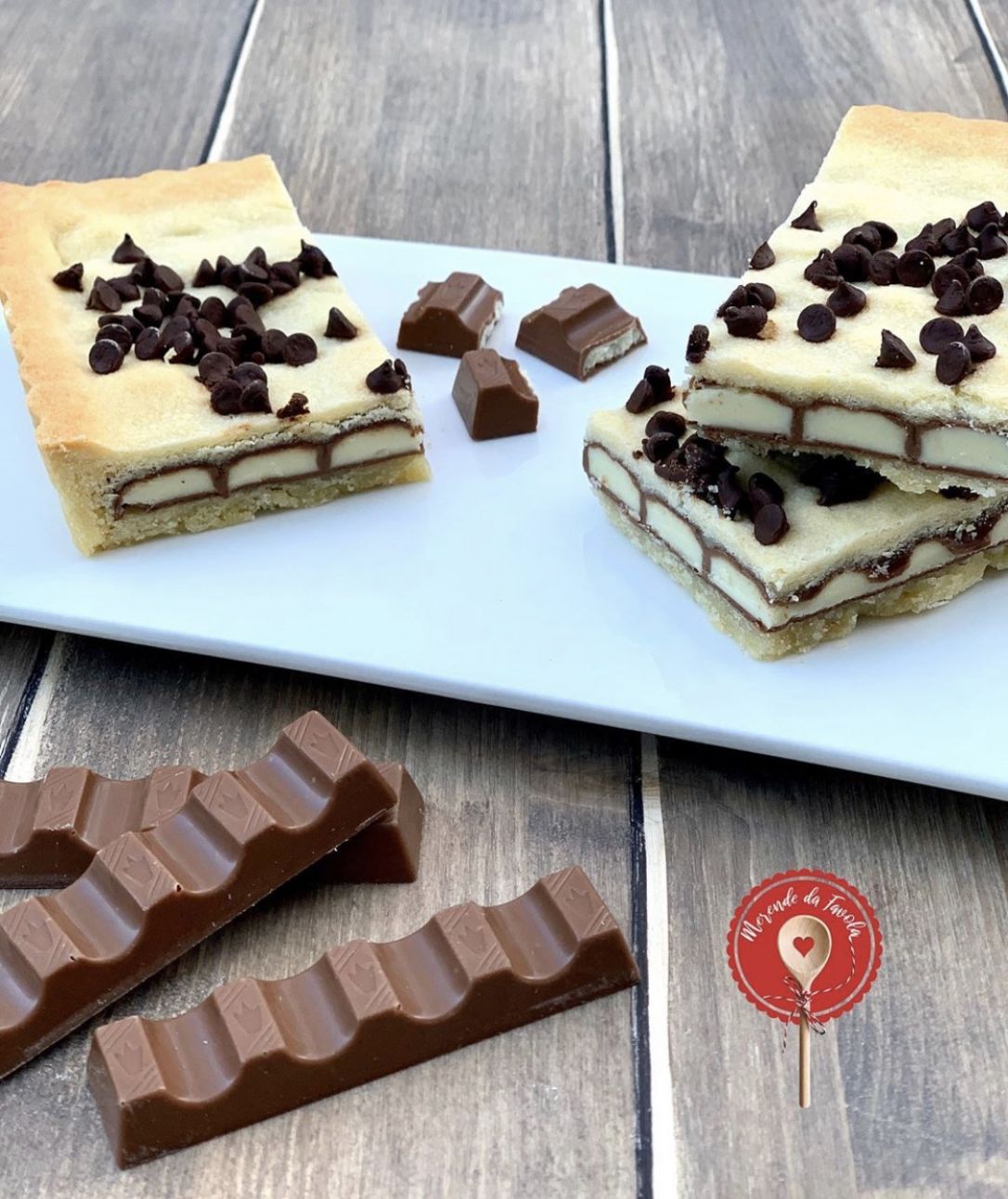 Crostata sorpresa barrette Kinder - Merende da favola